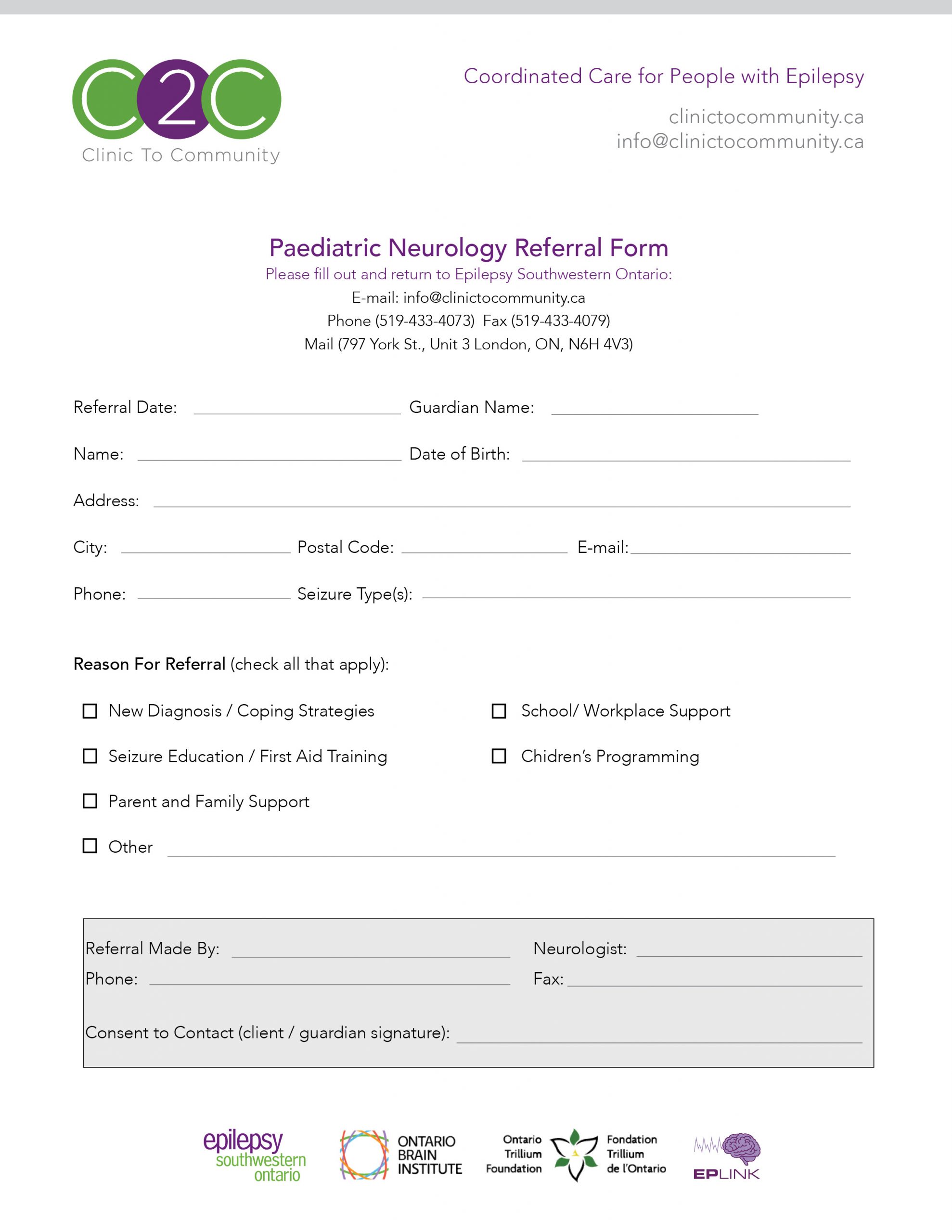 Health Care Providers – Clinic To Community